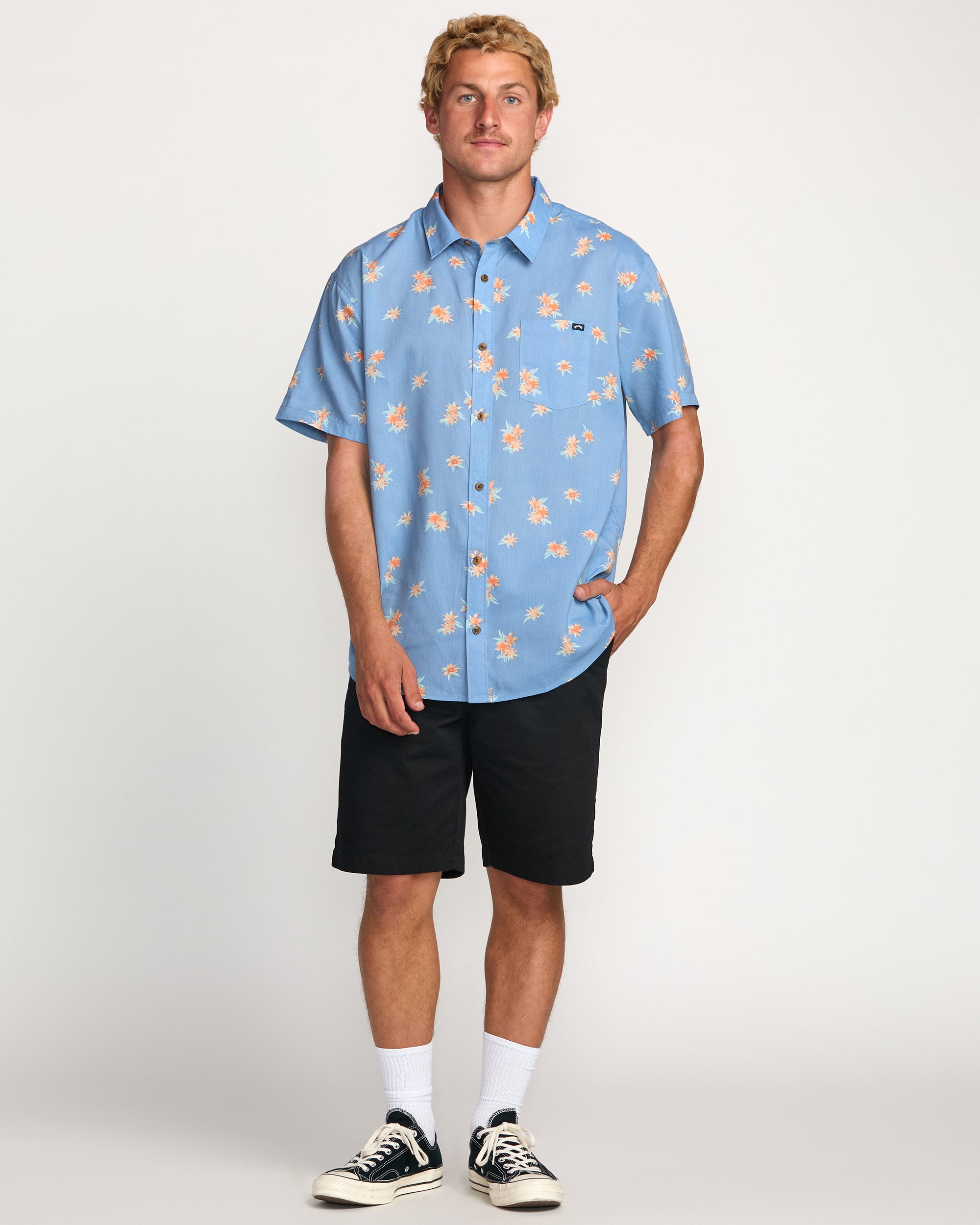 Sundays Mini Short Sleeve Shirt - Carolina Blue | Billabong