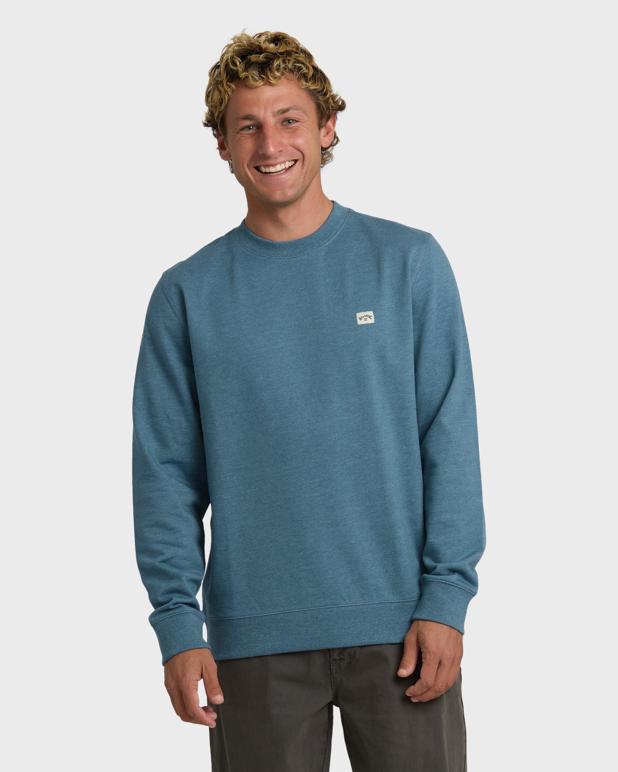 All Day Crewneck Sweatshirt - Real Teal | Billabong