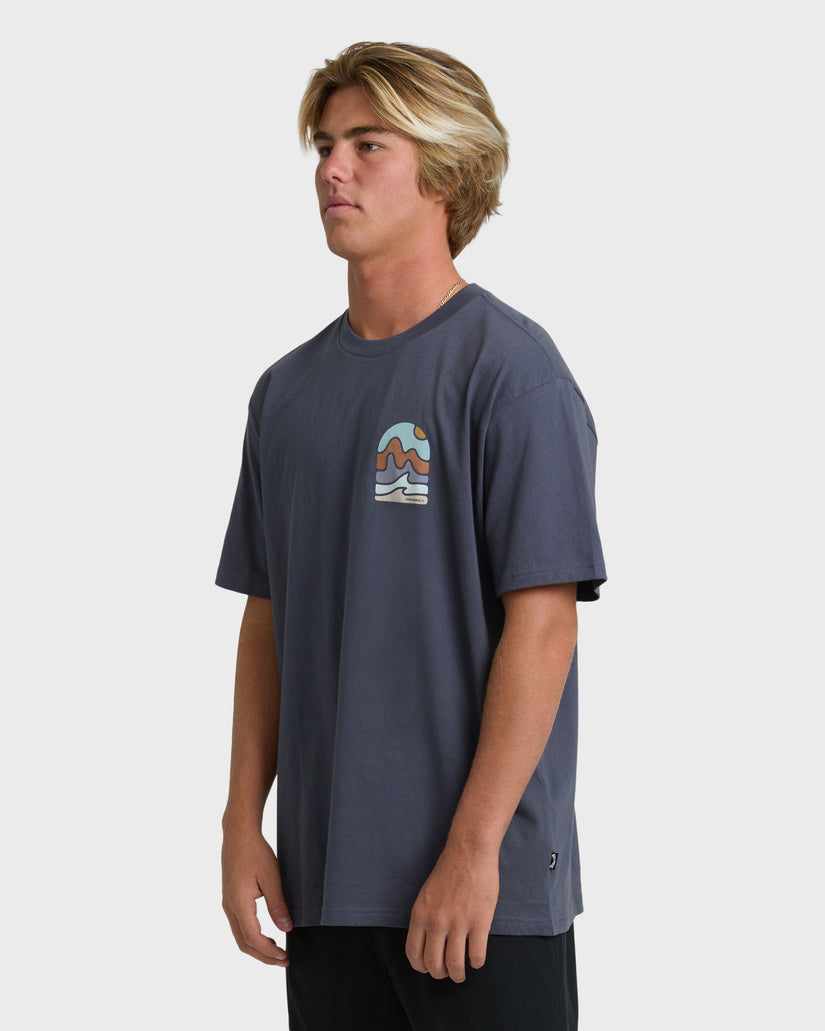 Sun Down Adiv Premium Short Sleeve T-Shirt - Graystone | Billabong