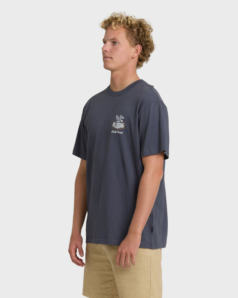 Roadie Premium Short Sleeve T-Shirt - Graystone | Billabong