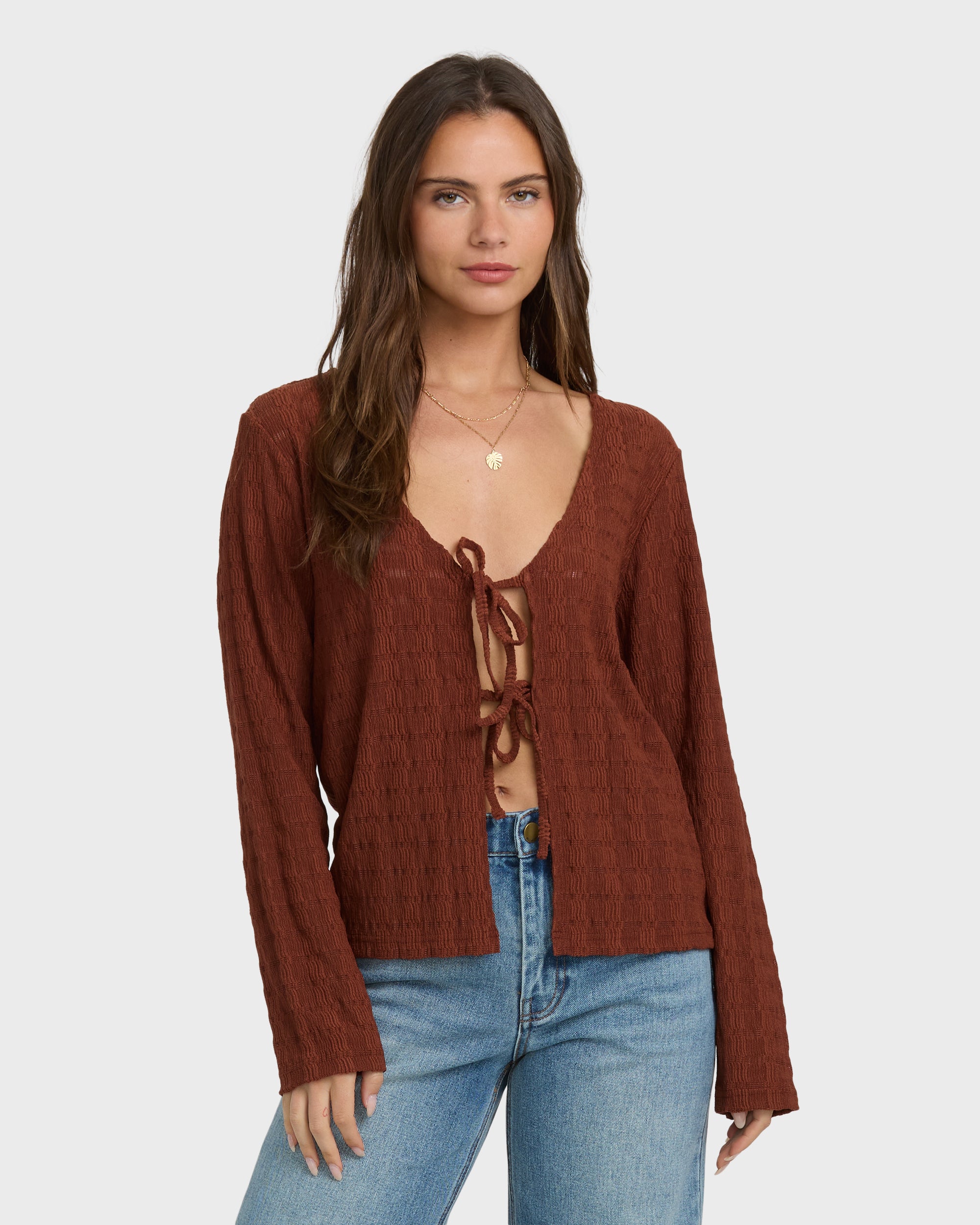 Havana Long Sleeve Knit Top - Cowhide | Billabong
