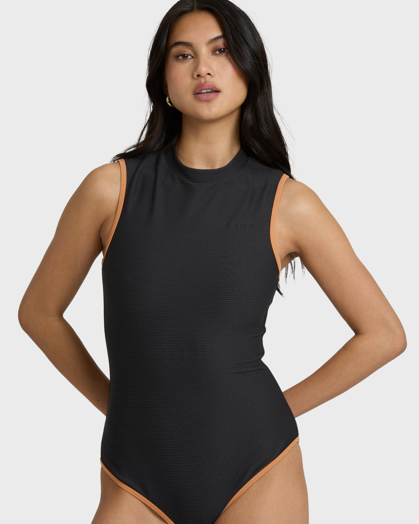 Tanlines High Neck Glider One-piece Swimsuit - Black | Billabong