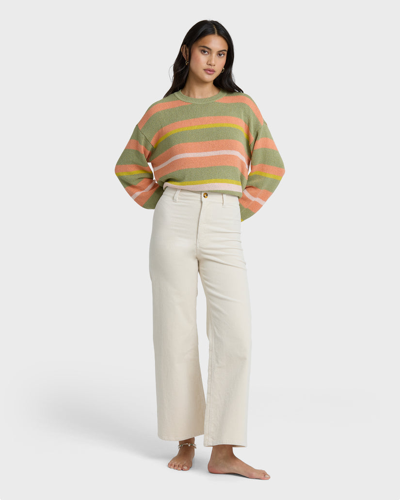 Free Fall High-Waist Twill Pants - Sea Salt | Billabong